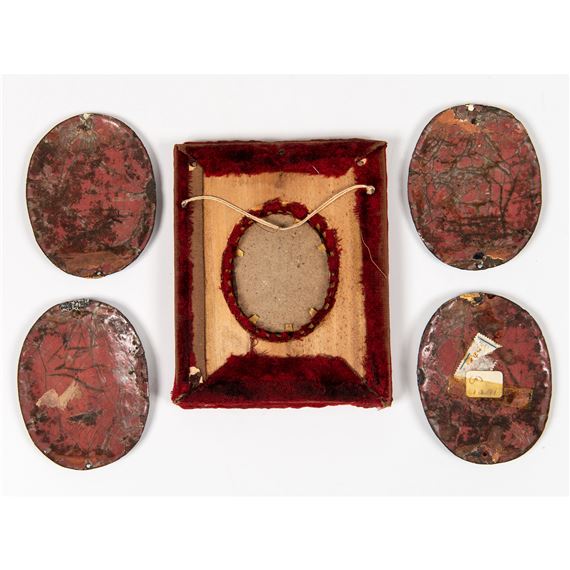 Laudin Jacques | Five Limoges Roman Emperor Portrait Plaques, In the ...