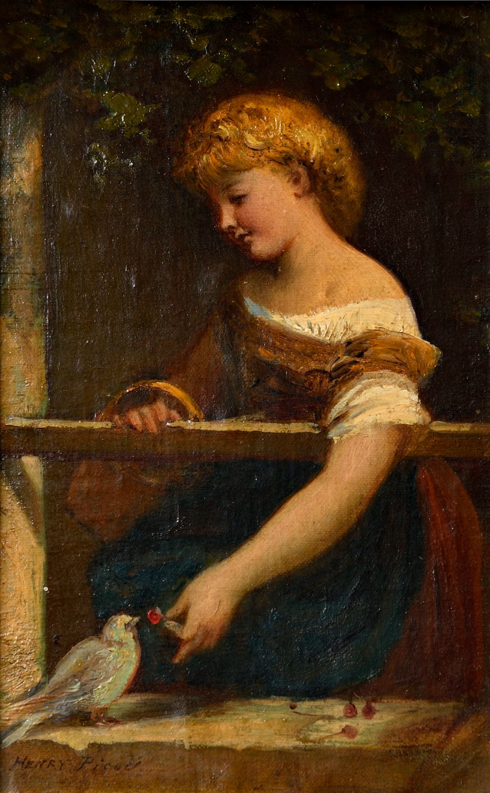 Henri Pierre Picou | Girl at the window | MutualArt