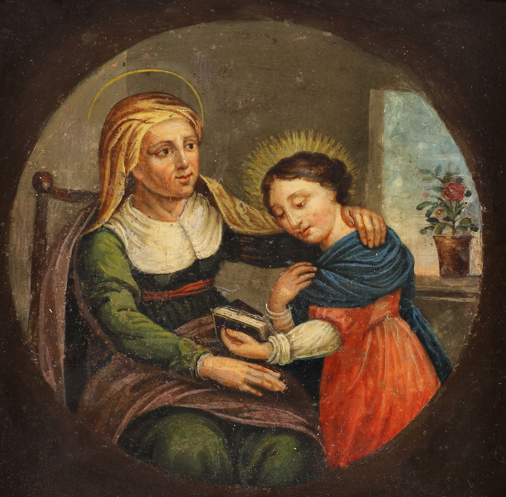 German School, 17th Century | Maria Salomea împreună cu Sfânta Ana ...