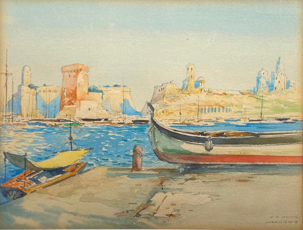 Gustave Adolphe Mossa | Vue de Marseille | MutualArt
