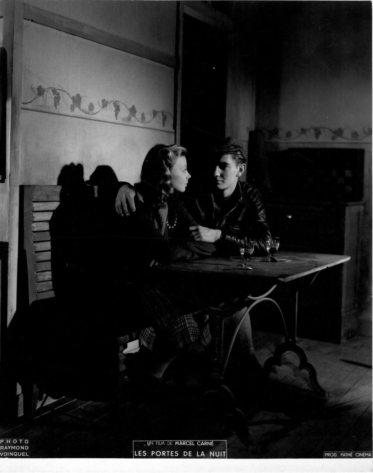 Raymond Voinquel | Dany Robin and Jean Maxime in a café, during the ...
