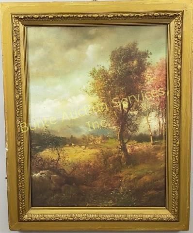 Patrick Vincent Berry | Cattle grazing in landscape | MutualArt