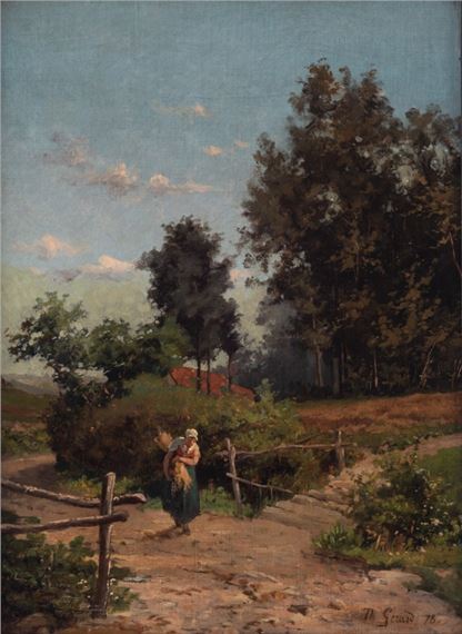 Théodore Gérard | A pastoral scene (1878) | MutualArt