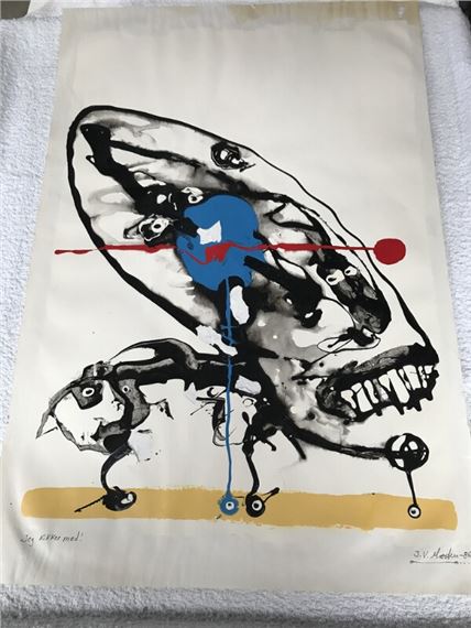 J. V. Martin | Three compositions. “Elskovstanker”, “Jeg kikker med” og ...