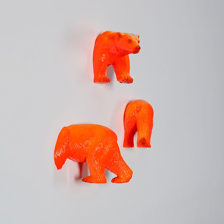 Dean Drever | Heads or Tails (Wall Bears - Orange) (2008) | MutualArt