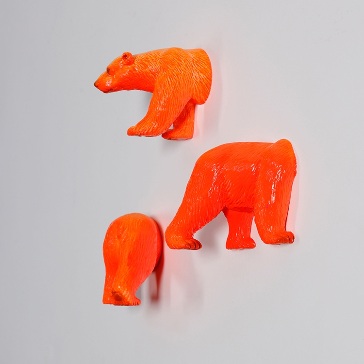Dean Drever | Heads or Tails (Wall Bears - Orange) (2008) | MutualArt