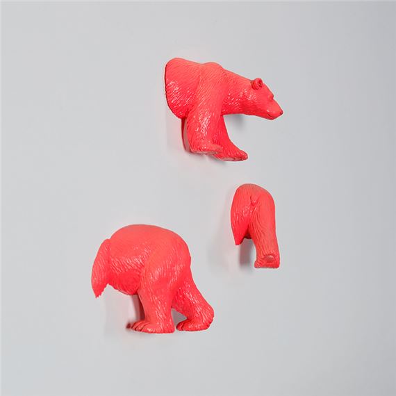 Dean Drever | Heads or Tails (Wall Bears - Pink) (2008) | MutualArt