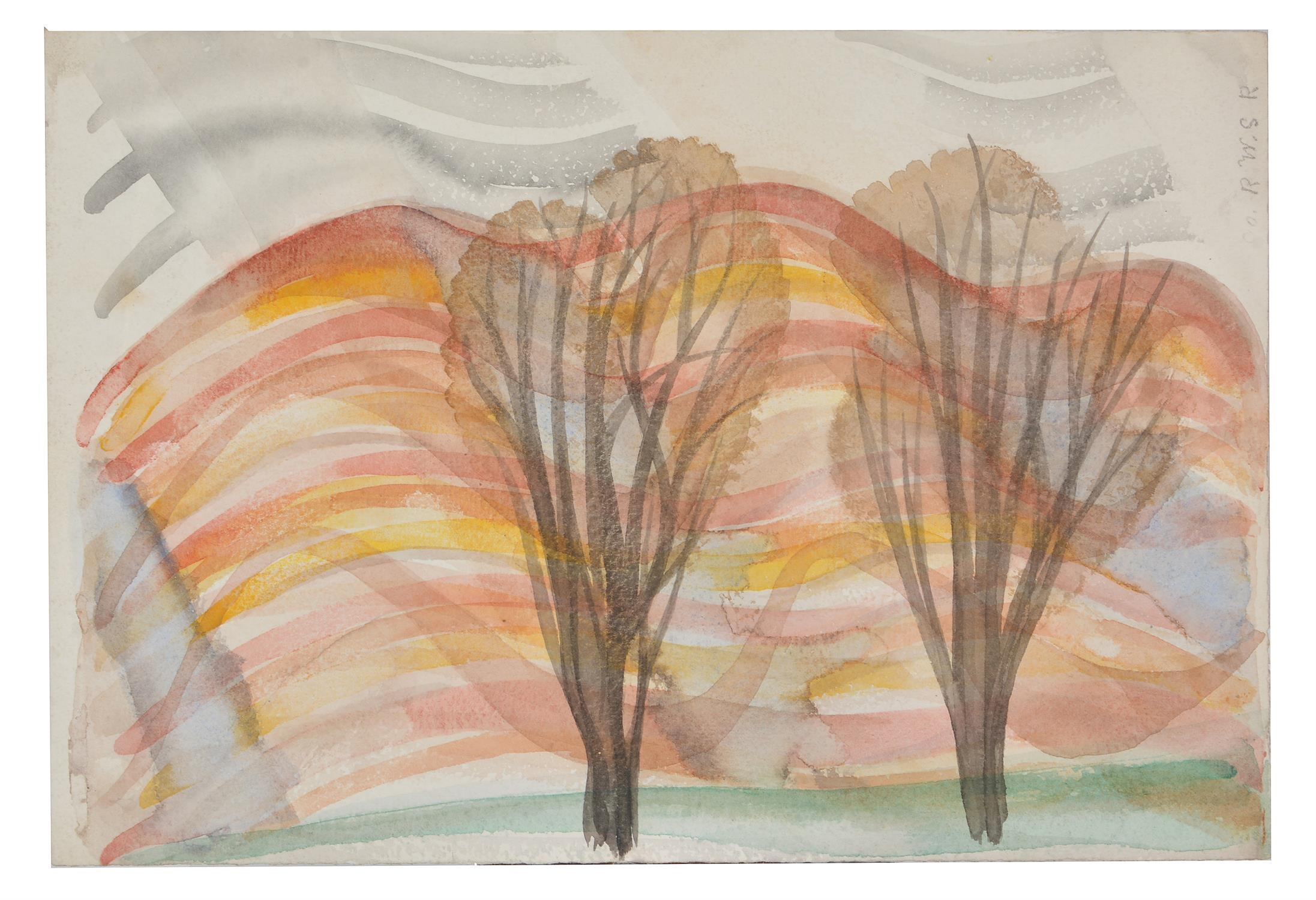 Paul Nash | Two trees | MutualArt