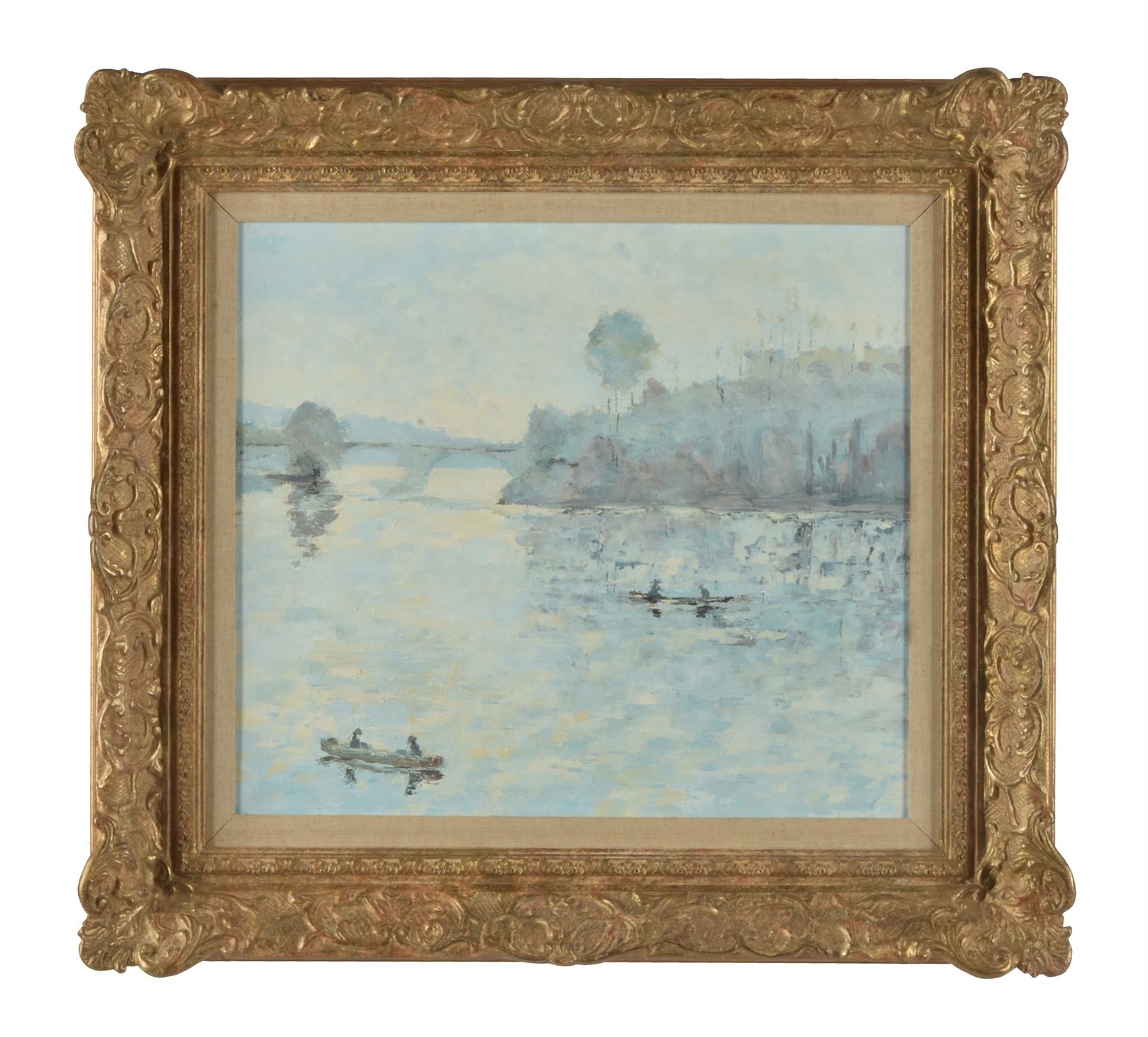 William Foreman | Fishing on the Seine near Bonsecours | MutualArt
