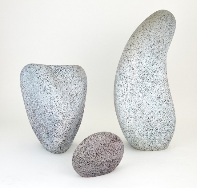 Curtiss Brock | Curtiss Brock Glass Sculpture Stones | MutualArt