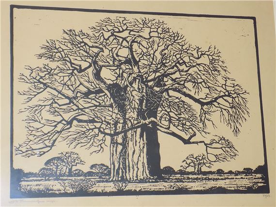 Jacob Hendrik Pierneef | Baobab Tree (1923) | MutualArt
