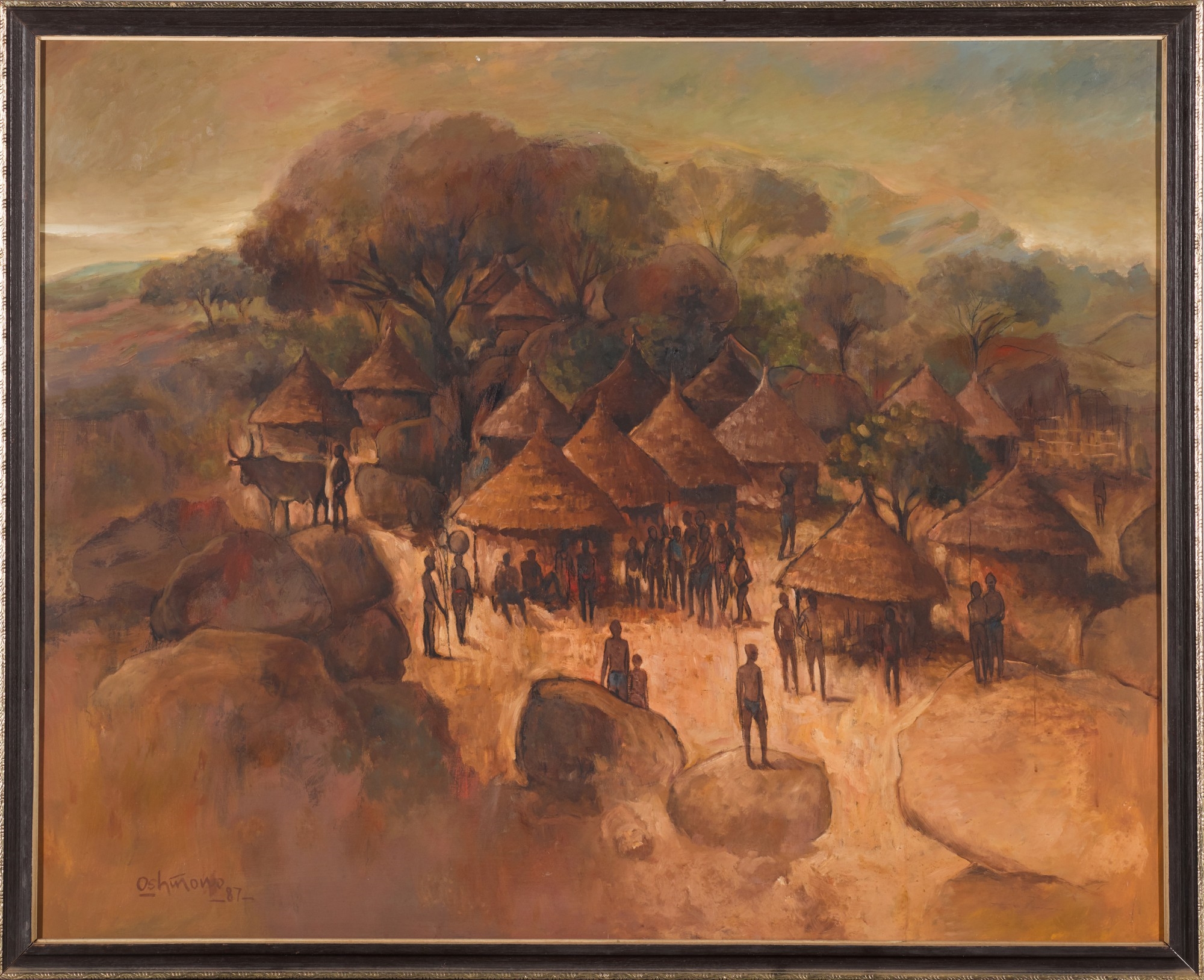 Kolade Oshinowo | KOMA VILLAGE II (1987) | MutualArt