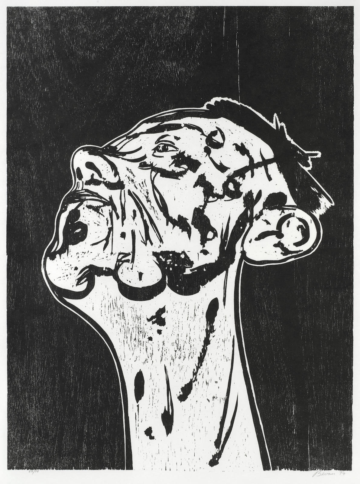 Tony Bevan | Portrait Head and Neck (1994) | MutualArt