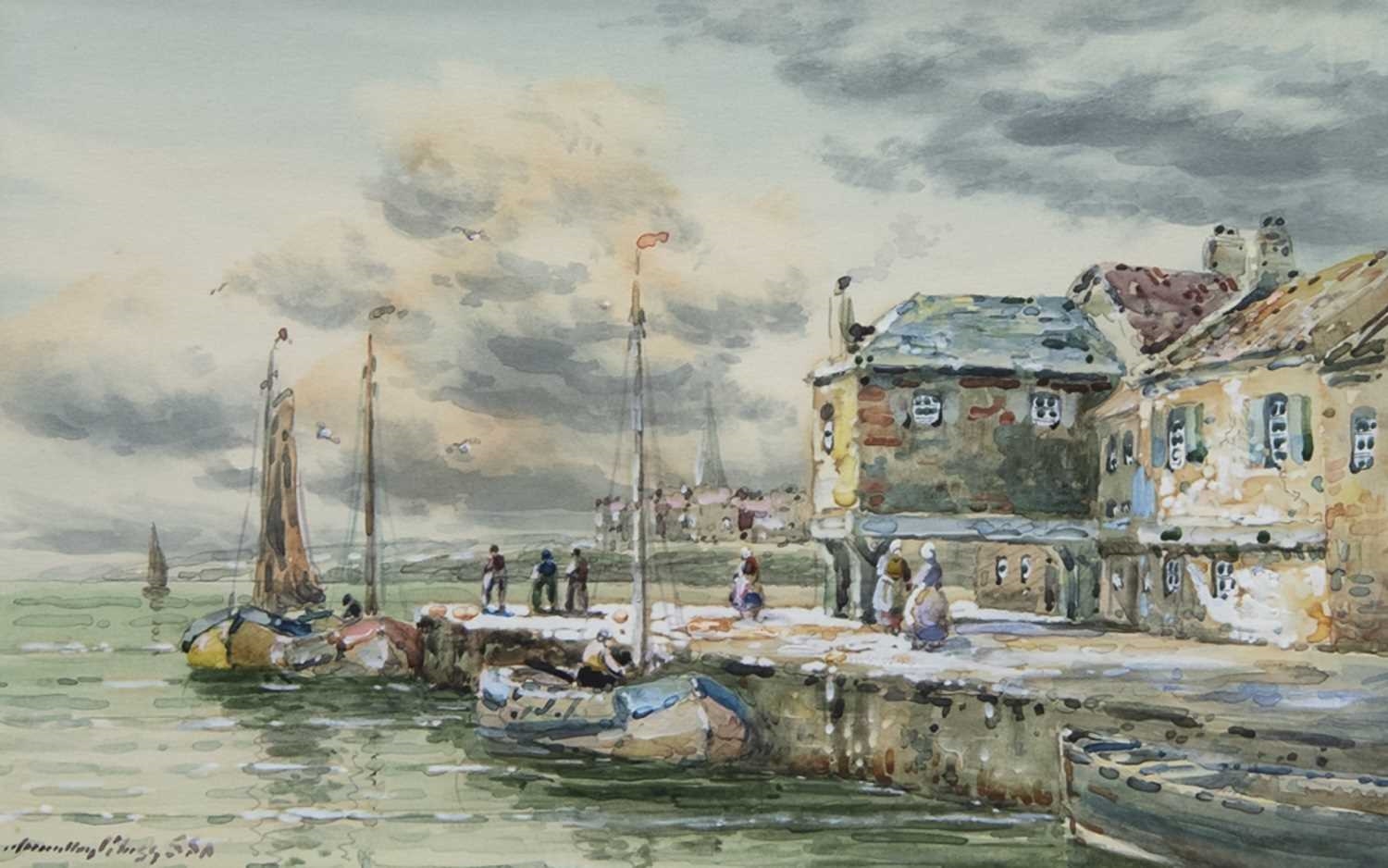 John Hamilton Glass | FIGURES BY THE WATER'S EDGE | MutualArt