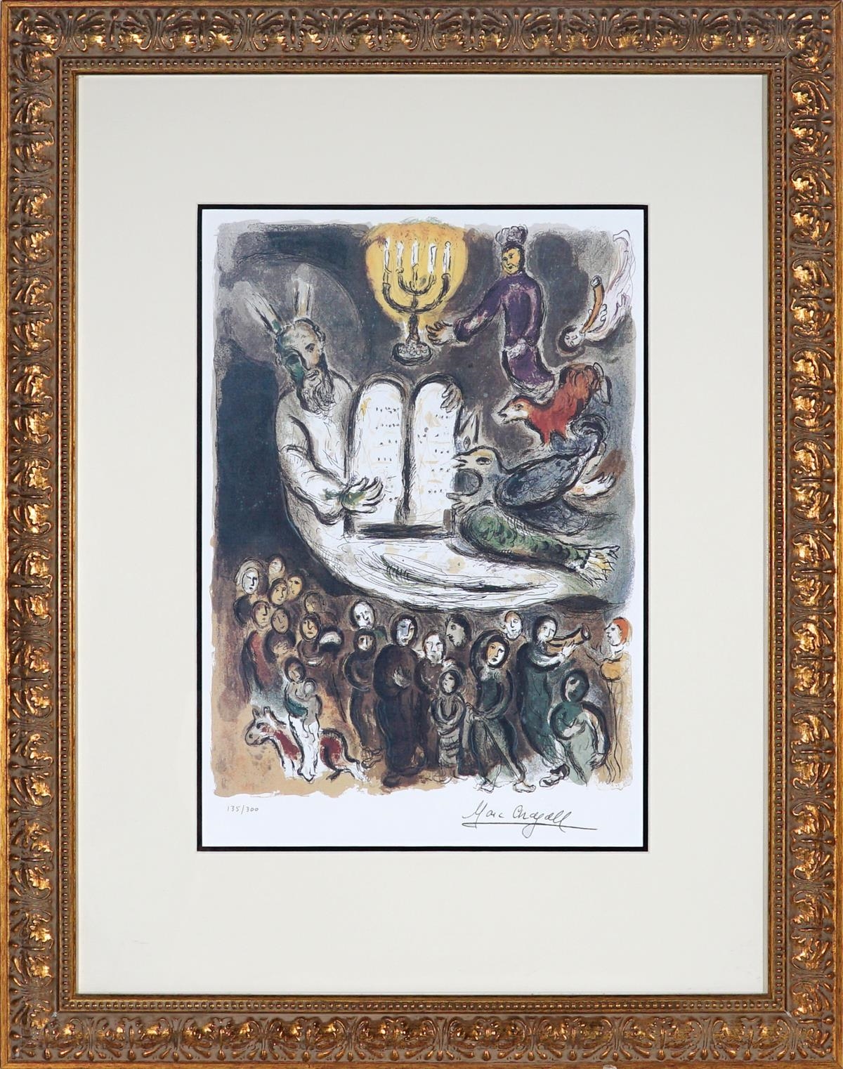 Marc Chagall | Moses Receiving the Ten Commandments | MutualArt