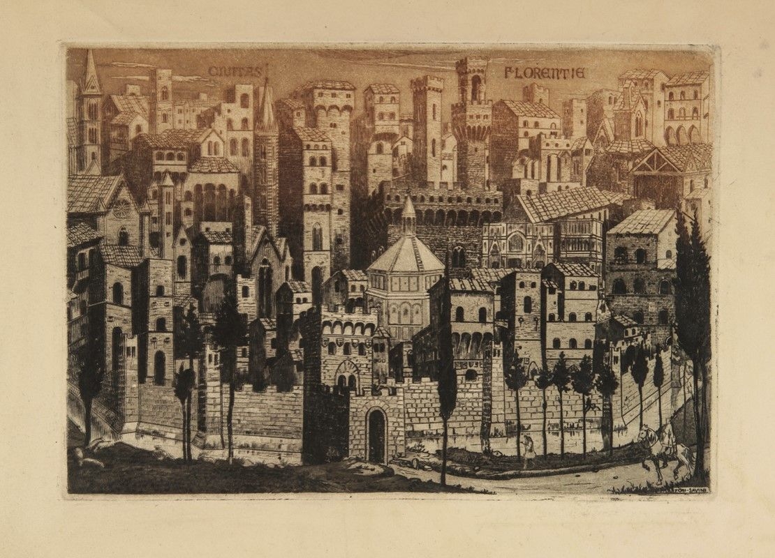 Filippo Marfori-Savini | CIVITAS FLORENTIAE (1920) | MutualArt