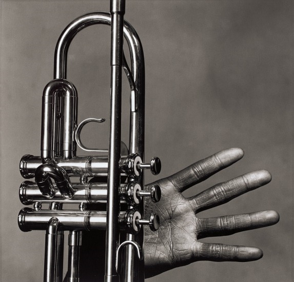 Irving Penn | Miles Davis hand and trumpet, New York, July 1, 1986 ...