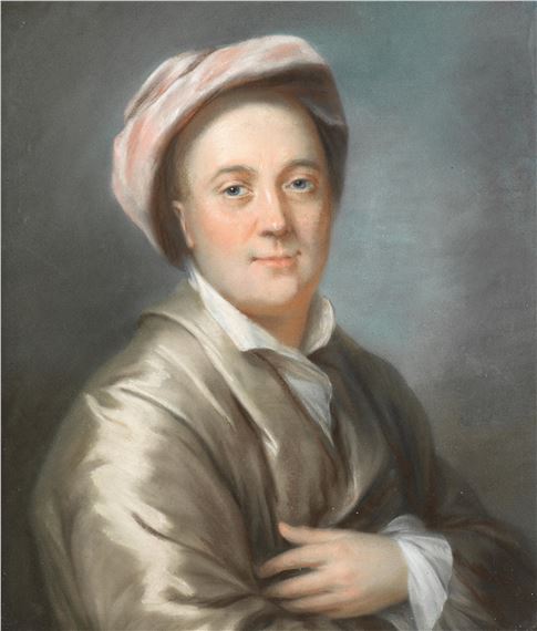 Katherine Read | Portrait of a gentleman, half- a light mauve robe de ...