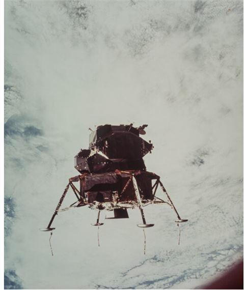 NASA | Aldrin Descends Lunar Module Ladder; Lunar Module in Space; and ...