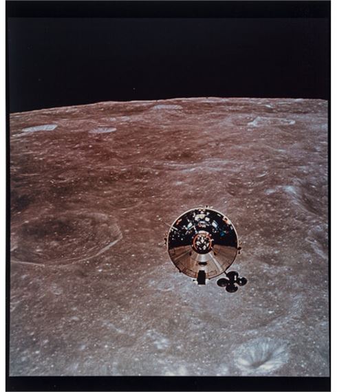 NASA | Aldrin Descends Lunar Module Ladder; Lunar Module in Space; and ...