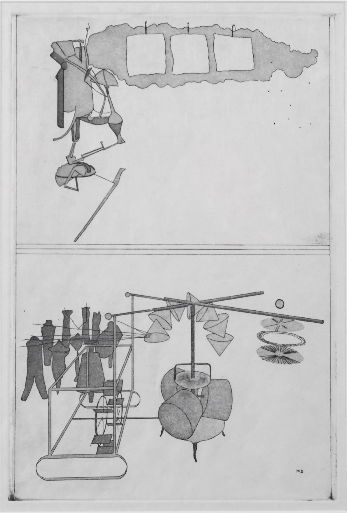 Marcel Duchamp | THE LARGE GLASS (THE BRIDE STRIPPED BARE BY HER ...