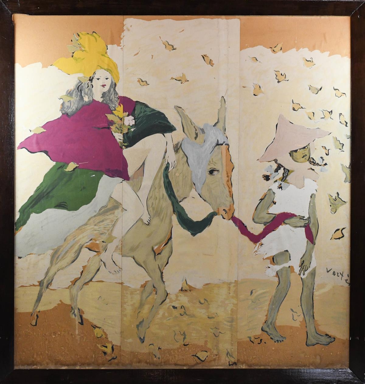 Marcel Vertès | LADY ON HORSE WITH ATTENDANT | MutualArt