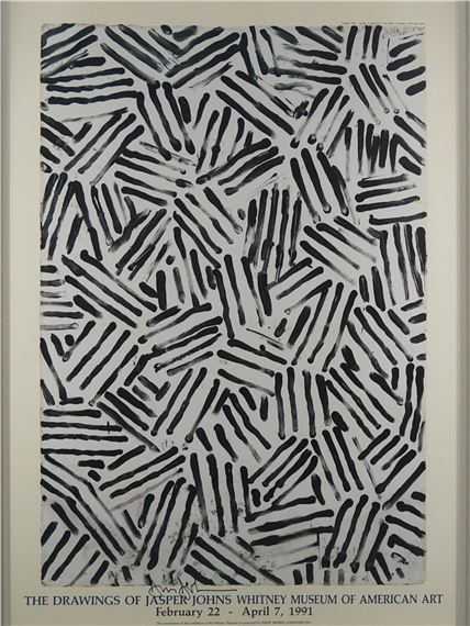 Jasper Johns | EXHIBITION POSTER for THE DRAWINGS OF JASPER JOHNS at ...