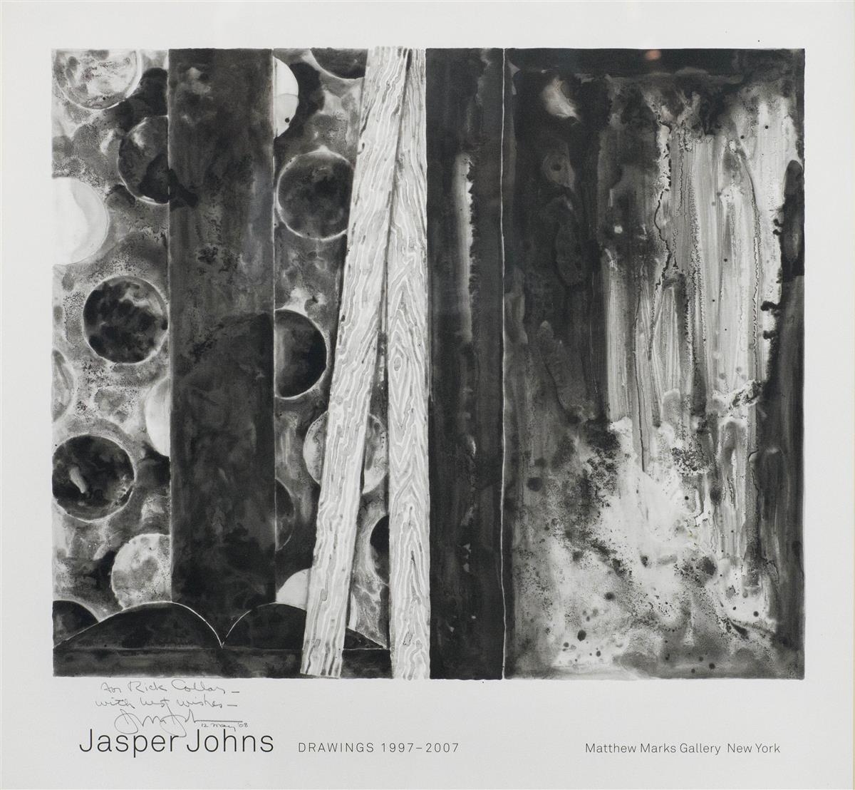 Jasper Johns | EXHIBITION POSTER for THE DRAWINGS OF JASPER JOHNS at ...