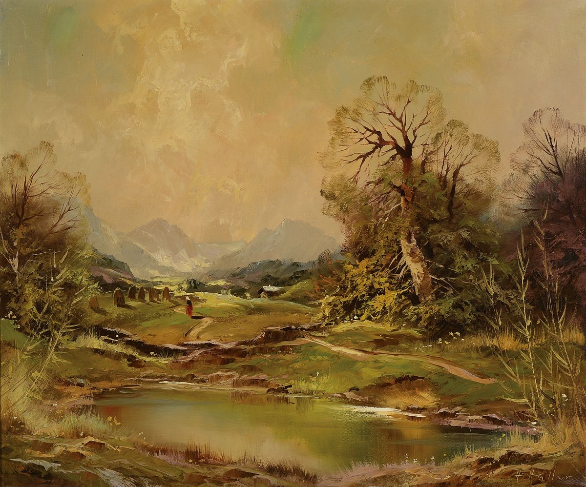 Hermann Haller | Mountainous landscape | MutualArt