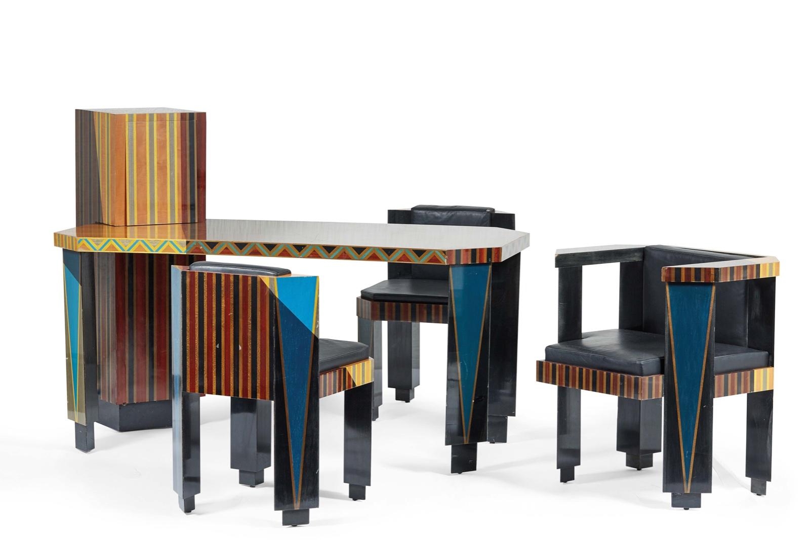 Guy de Rougemont | Desk and its chair called Diderot (Circa 1986 ...