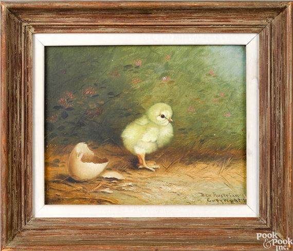 Ben Austrian | Chick and shell (1911) | MutualArt