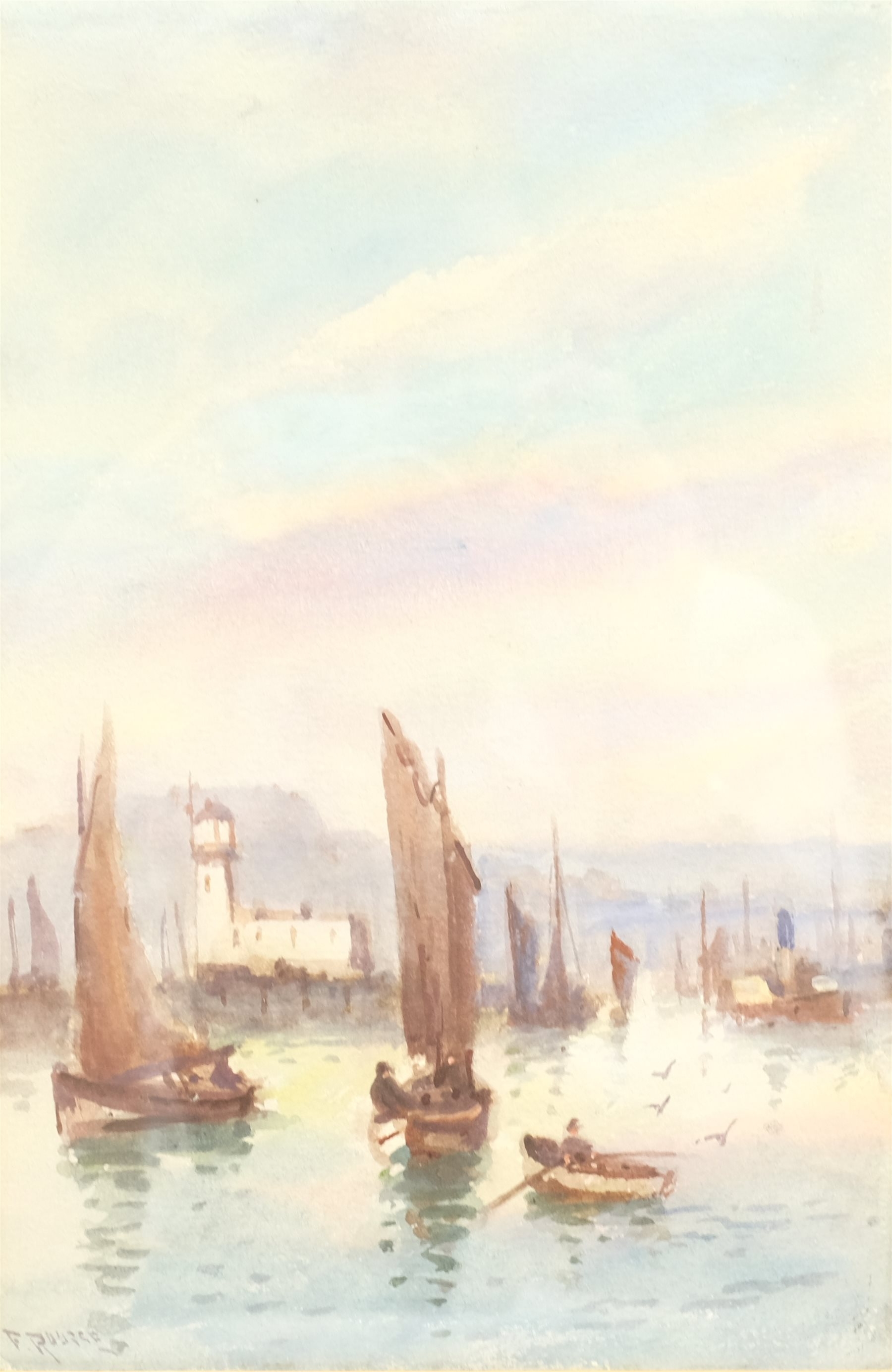 Frank Rousse | Shipping in Scarborough Harbour | MutualArt