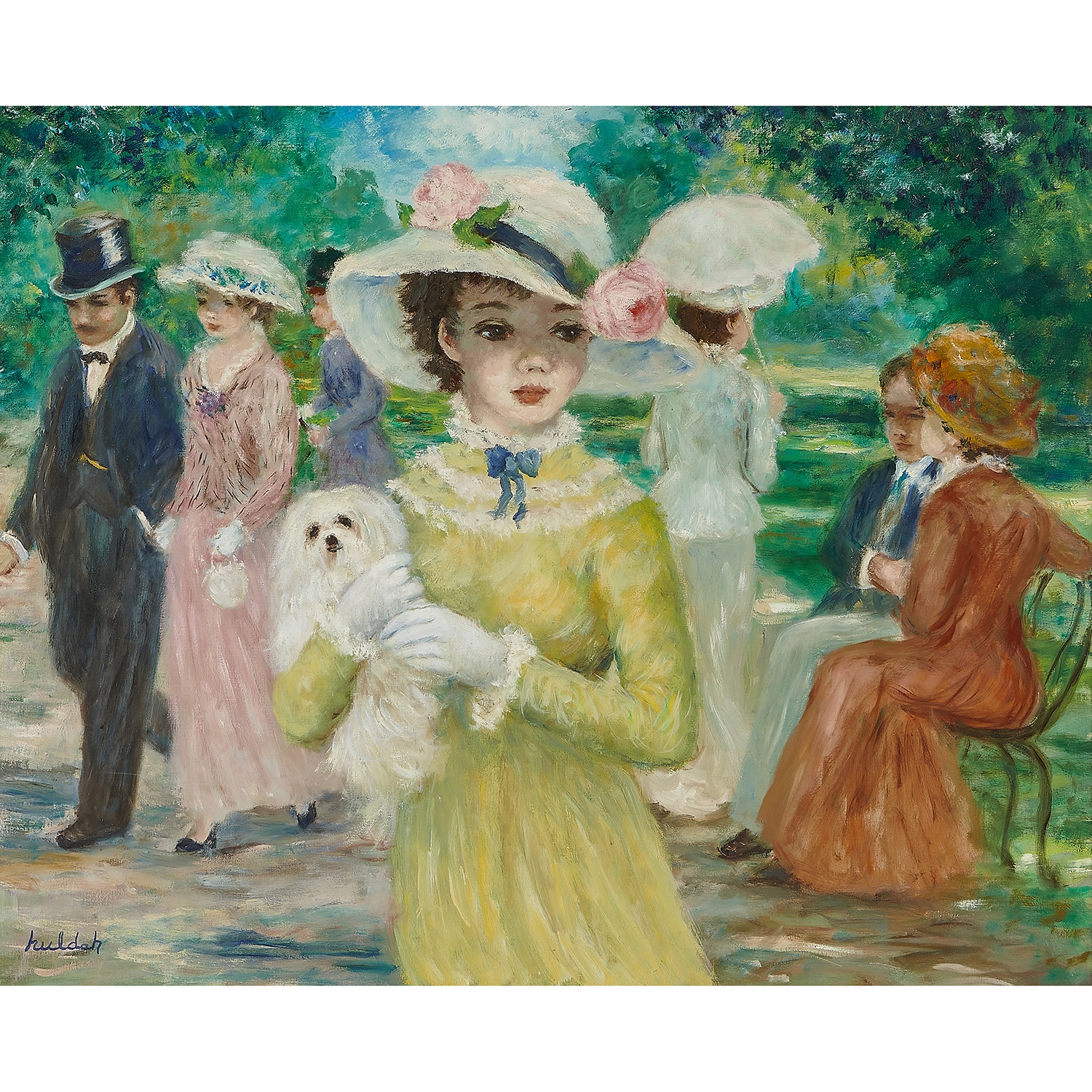 Huldah Cherry Jeffe | At the Market | MutualArt