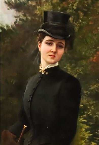 Robert Cree Crawford | Portrait of Helen Bell (1876) | MutualArt