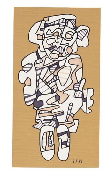 Jean Dubuffet | Portrait d'Homme (1974) | MutualArt