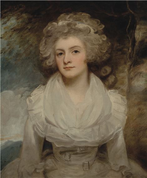 George Romney | Portrait of Mrs. Henrietta Glyn (1768-1845), half ...