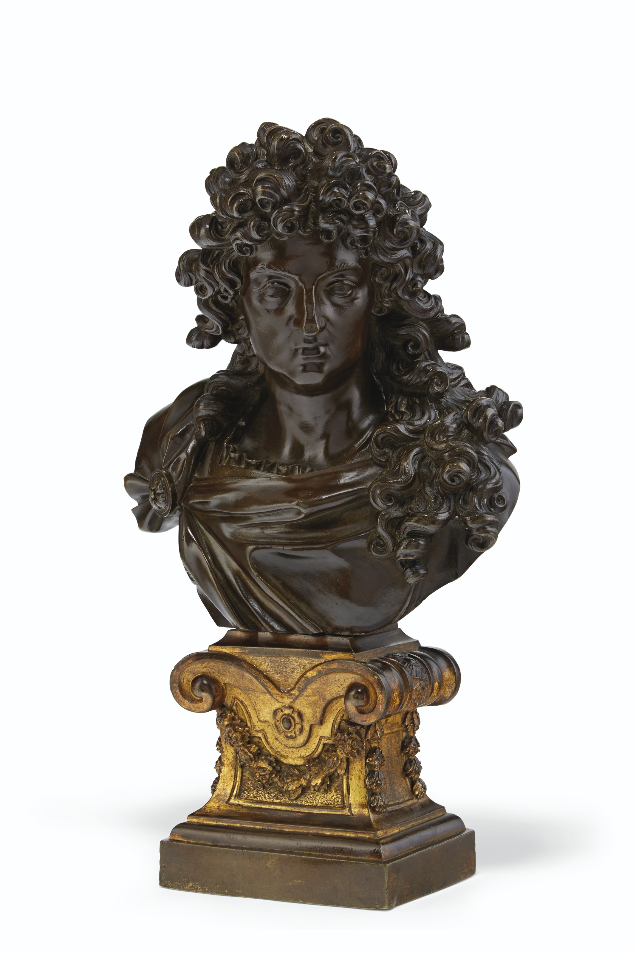 French School, 18th Century | A BRONZE BUST OF KING LOUIS XIV | MutualArt