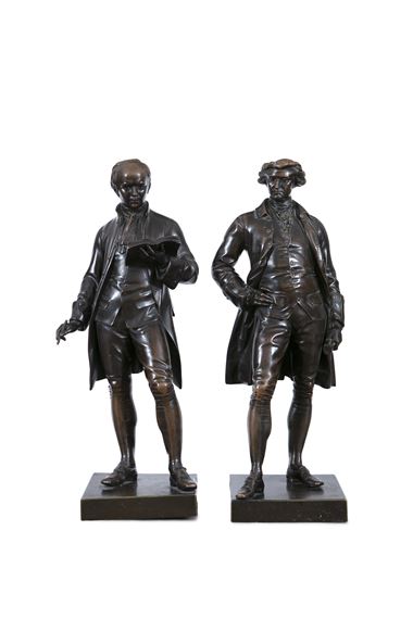 John Henry Foley | Statues of Oliver Goldsmith and Edmund Burke (1863 ...