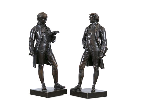 John Henry Foley | Statues of Oliver Goldsmith and Edmund Burke (1863 ...
