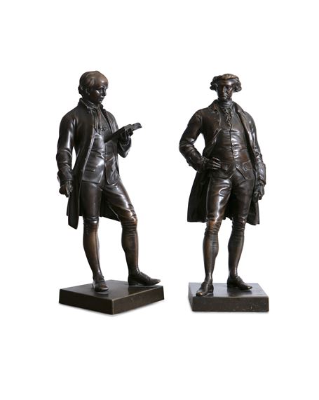 John Henry Foley | Statues of Oliver Goldsmith and Edmund Burke (1863 ...