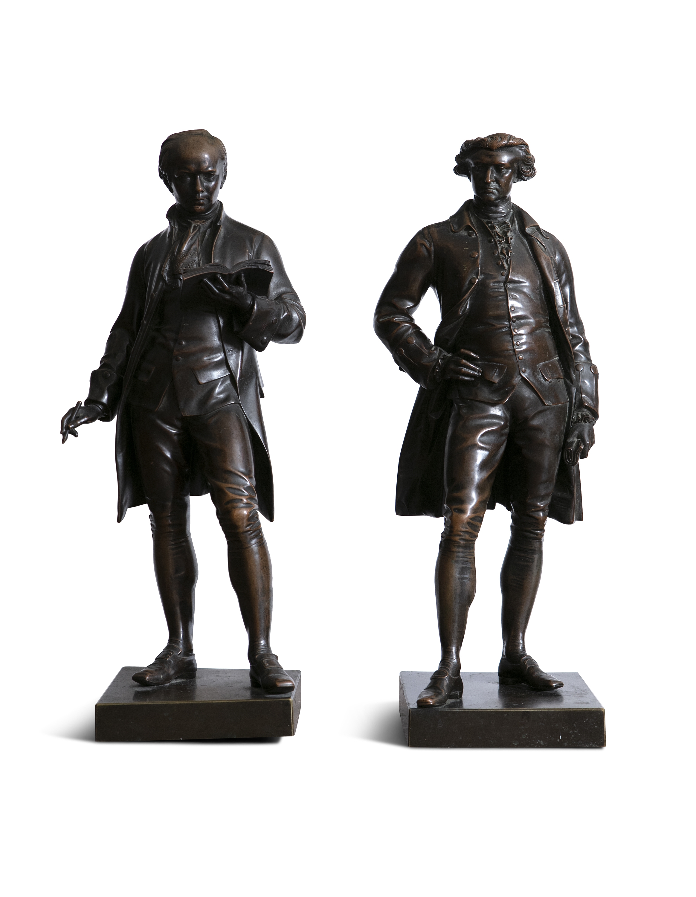 John Henry Foley | Statues of Oliver Goldsmith and Edmund Burke (1863 ...