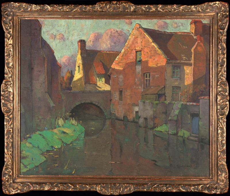 Louis Reckelbus | Petit Canal ā Bruges (1892) | MutualArt