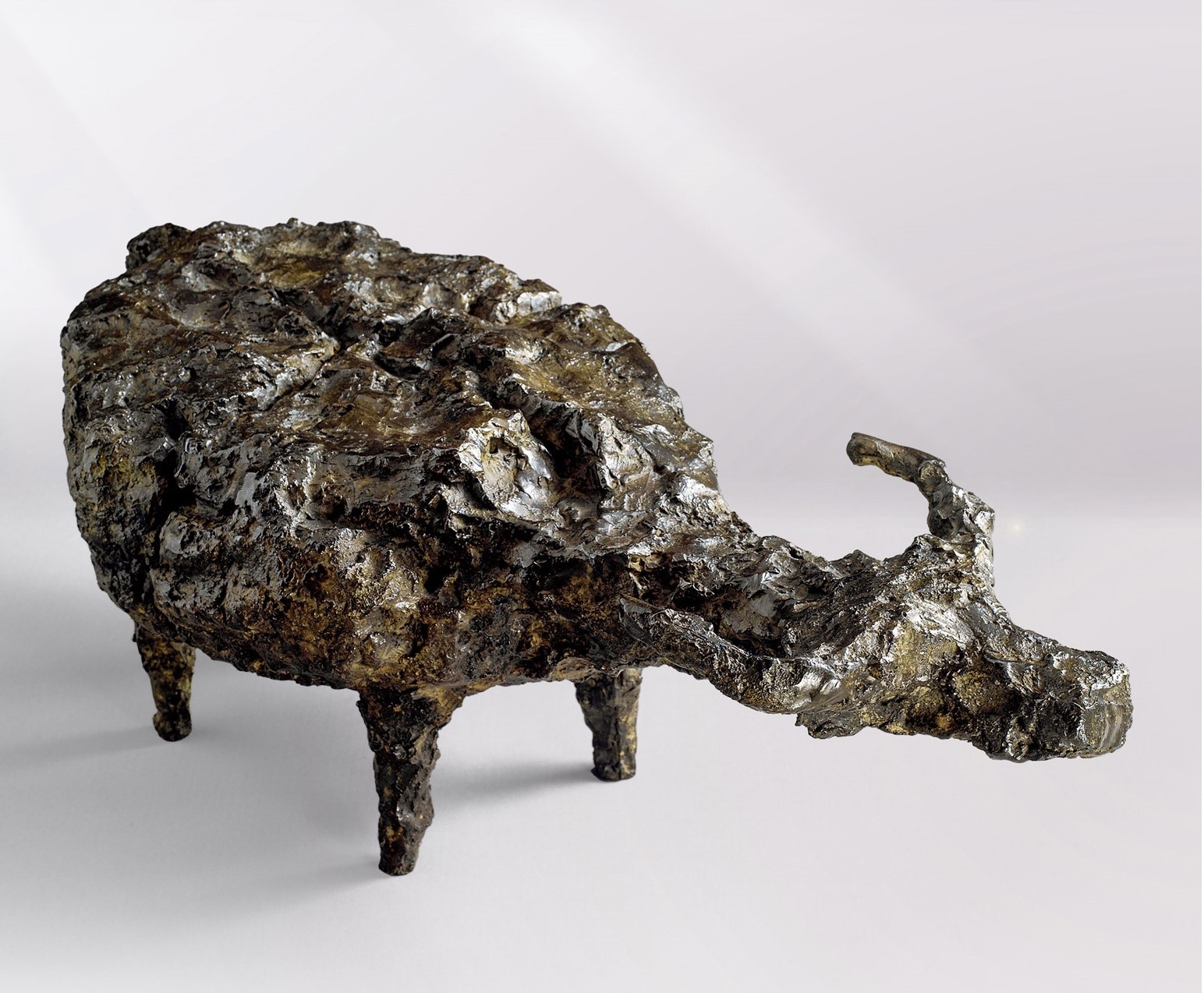 Hsiung Ping-Ming | A Cow with a Big Belly (1962 - 1997) | MutualArt