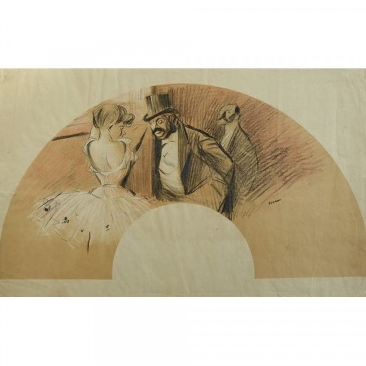 Jean-Louis Forain | Danseuses dans un éventail | MutualArt