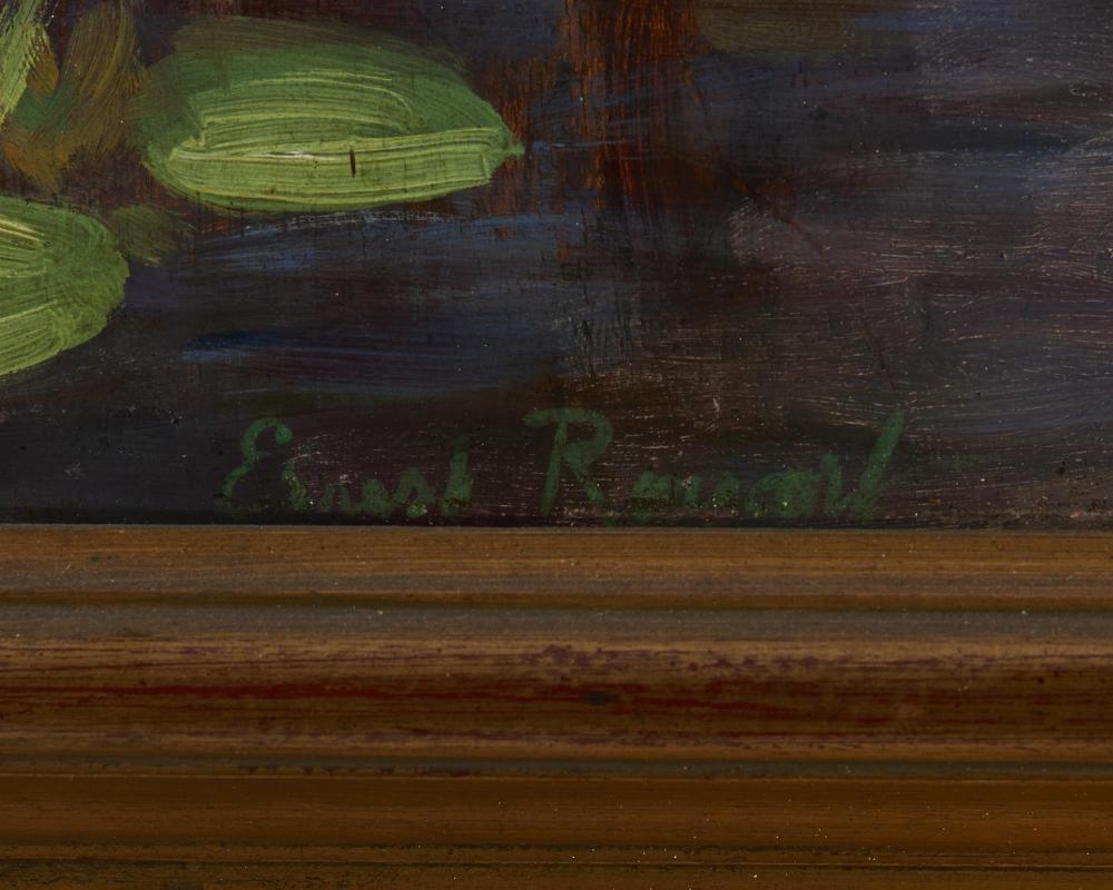 Ernest Rouart | Nude woman bathing in a forest landscape (1922) | MutualArt