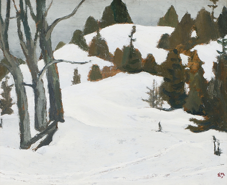 Edwin Holgate | Snow in the Laurentians (1929) | MutualArt