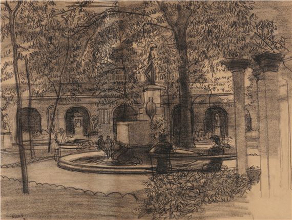 Georges Kars | Jardin du Palais Saint-Pierre, Lyon (1940) | MutualArt