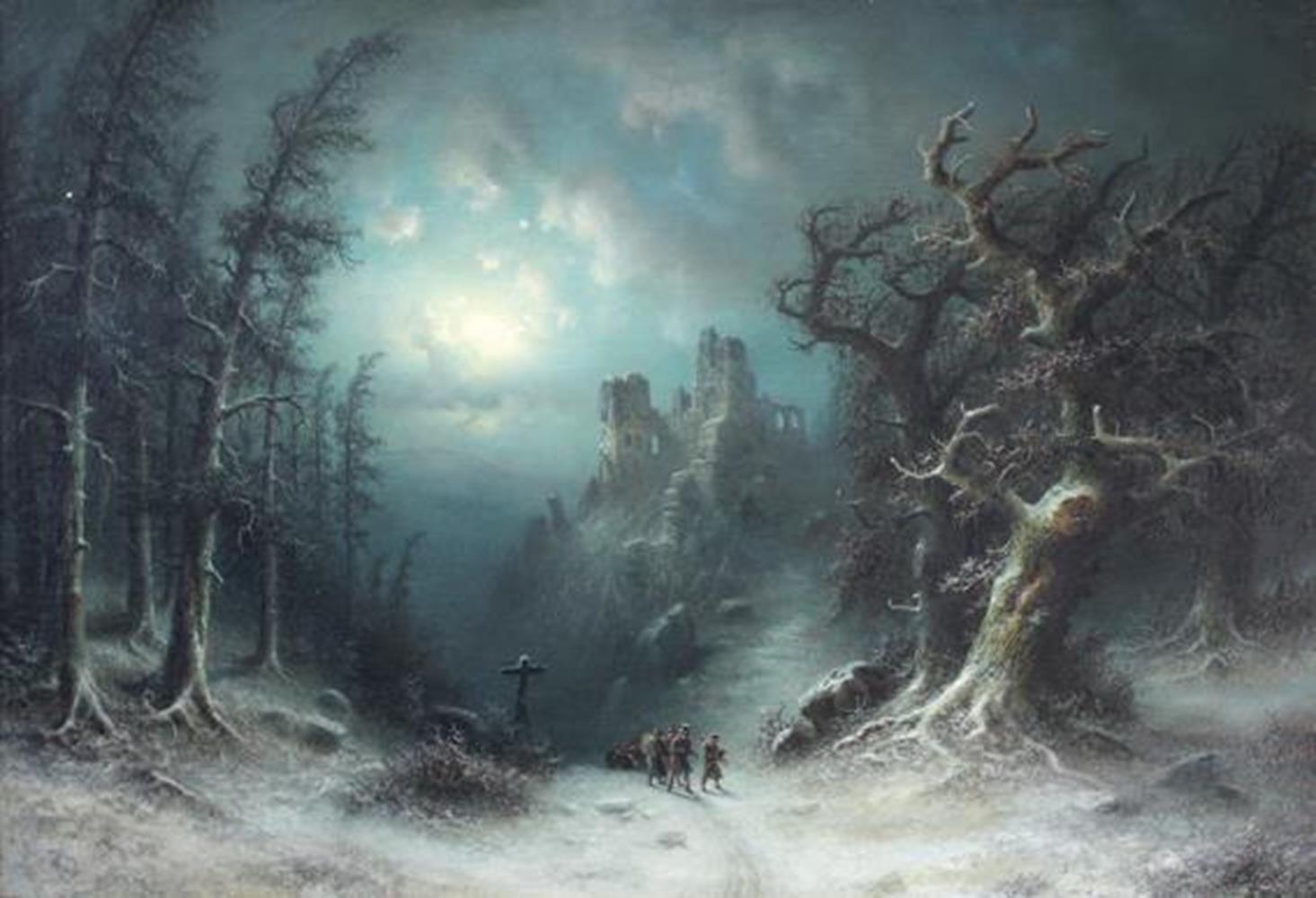 Albert Bredow | Romantic Winter Landscape | MutualArt