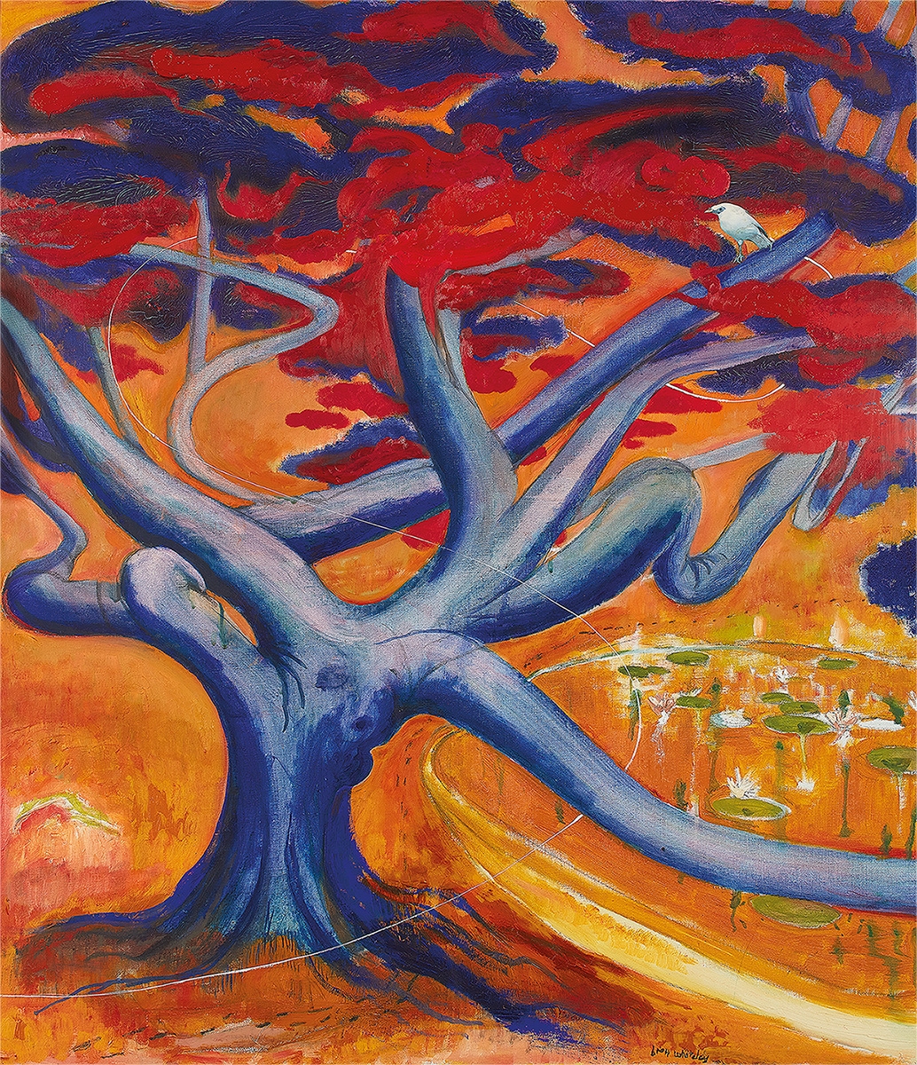 Brett Whiteley | The Arrival – A Glimpse in the Botanical Gardens (1984 ...