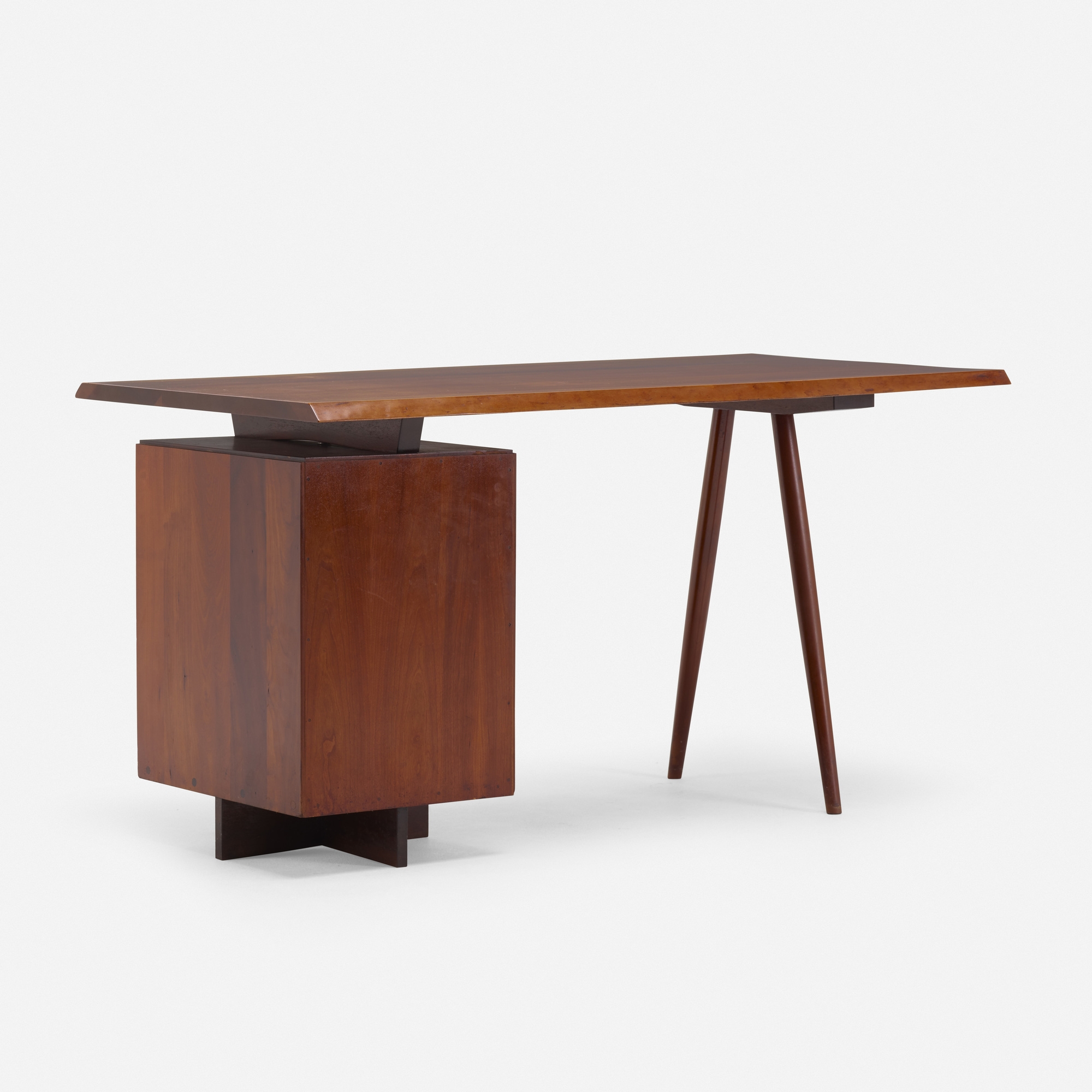 George Nakashima | Single Pedestal desk (1963) | MutualArt